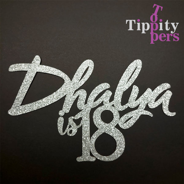 Custom Cake Topper For 18th Birthday | TippityToppers - Made in Montreal